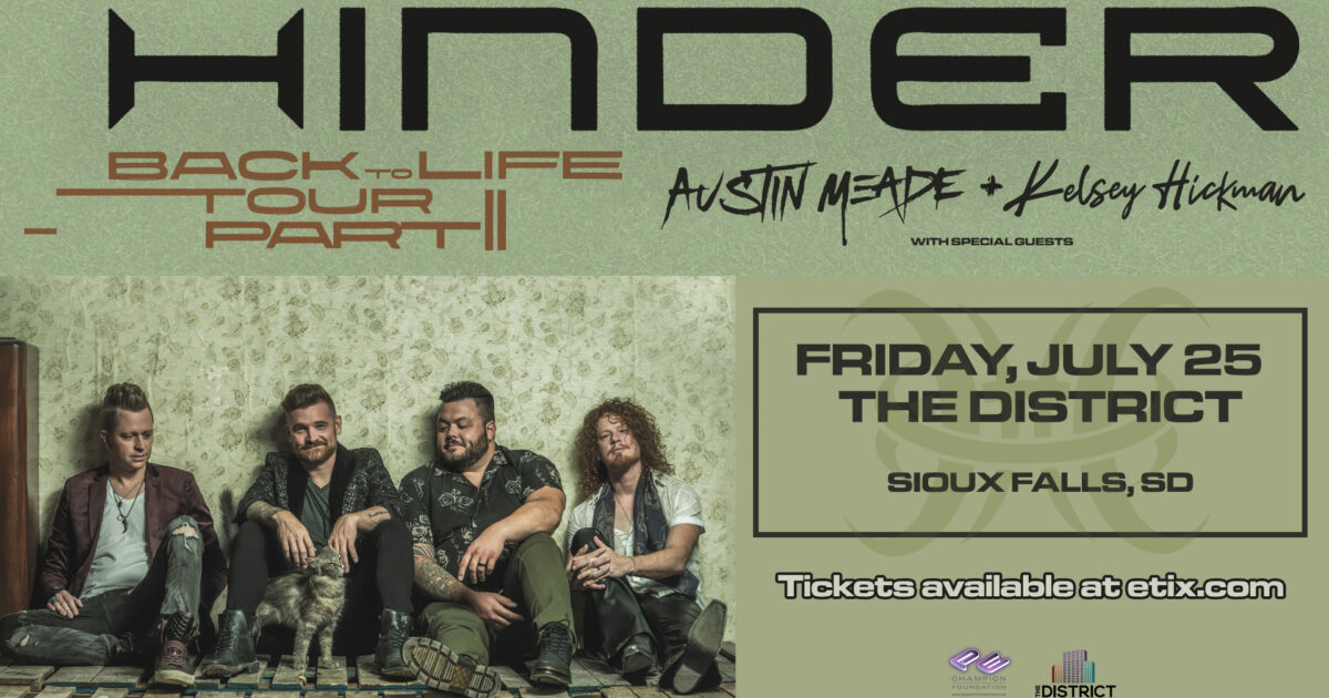 Hinder: Back to Life Tour | Experience Sioux Falls